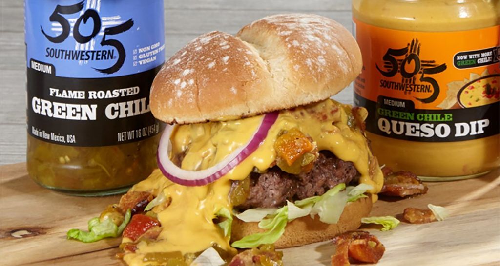 Green Chile Cheeseburger